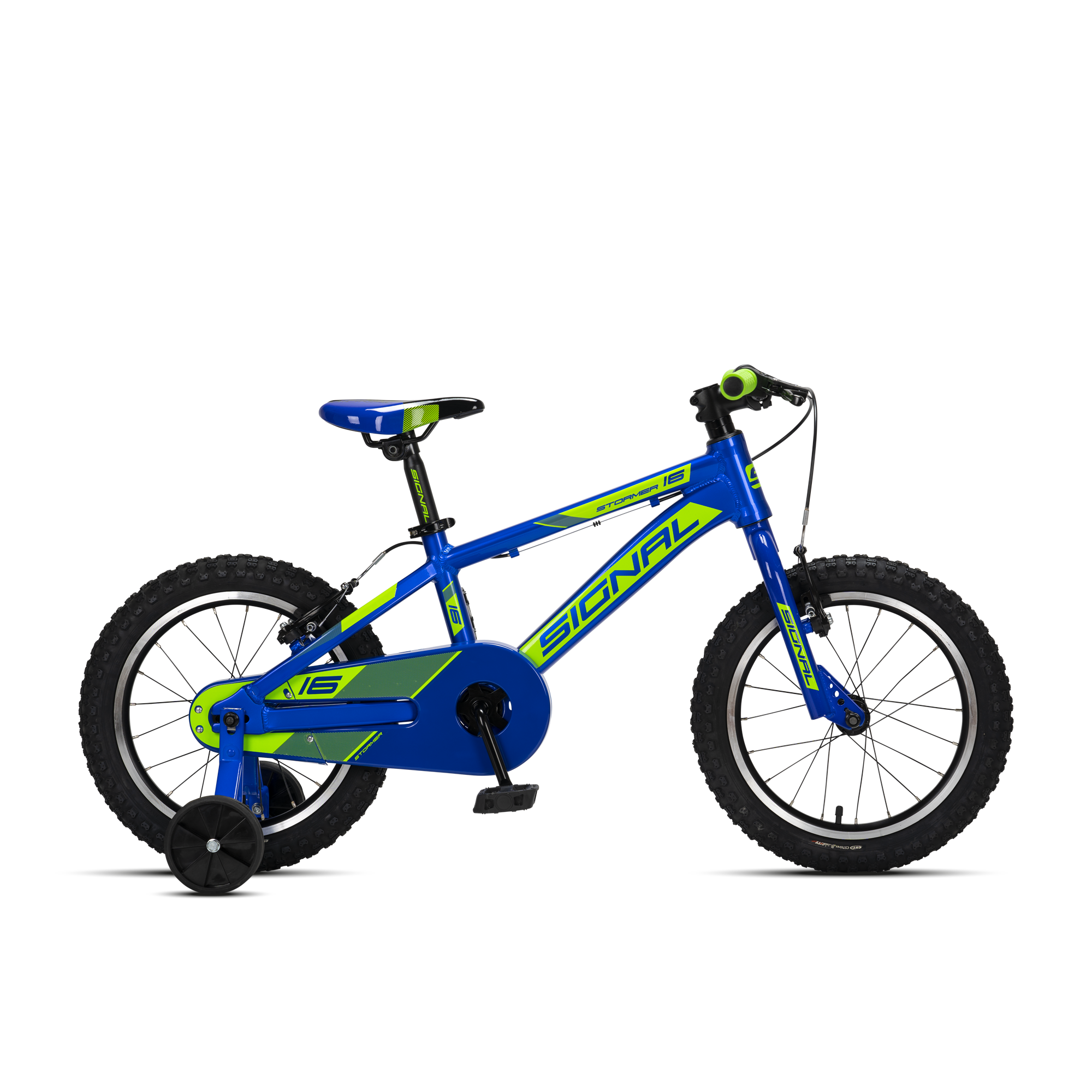 Signal Stormer 16 | Alloy MTB | Colour: Blue, Yellow | Size: 16 inch ...